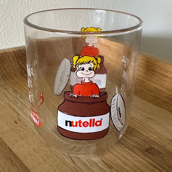 Nutella | Dining | Nutella Glass 8 Ounce With Italian Catchphrase From ...